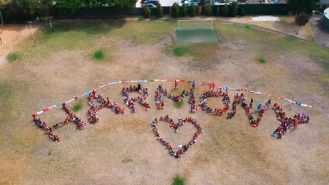 Harmony Day - Drone Lettering Example - YouTube