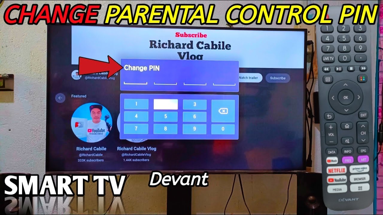 How to Change Parental PIN control pin on Devant Smart TV - YouTube