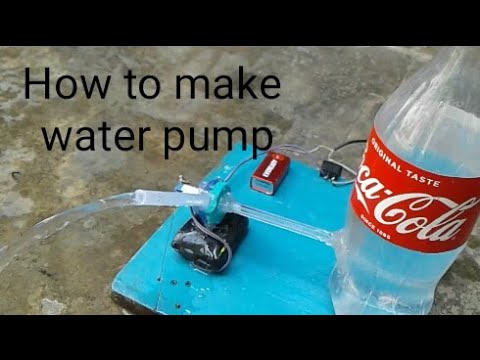 How to make a water pump||School project||water pump very easy by KA ke ...