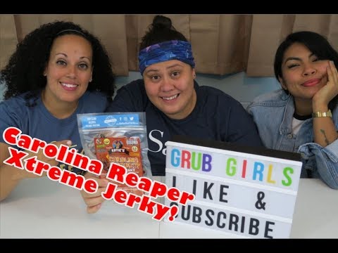 Grub Girls: Carolina Reaper Beef Jerky [World's hottest pepper!!!]