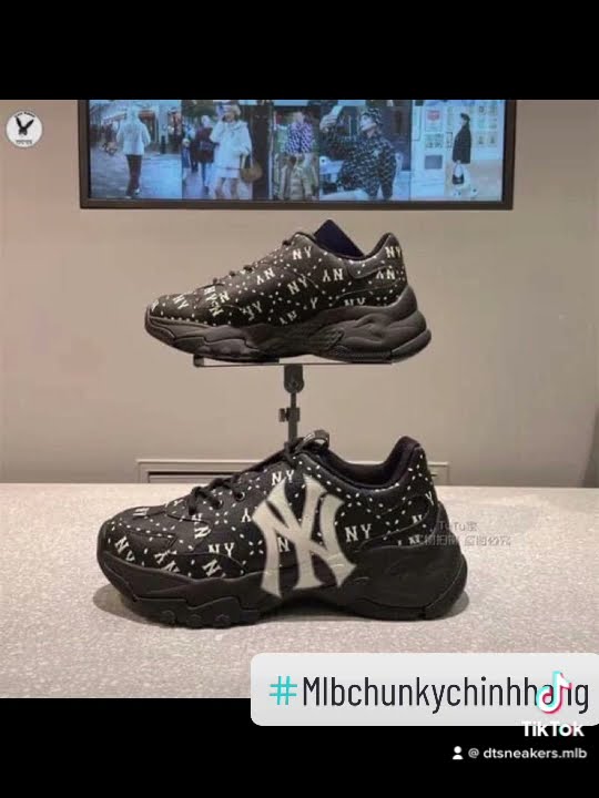 [Auth] Giày MLB Big Ball Chunky Monotive NY - Giày MLB 3ASHMS13N-50BKS ...