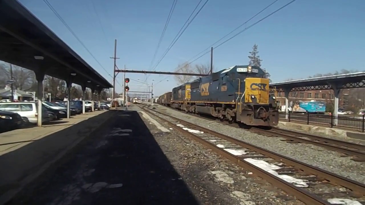 CSX Local C770 With EMD Road Power at West Trenton, NJ - YouTube