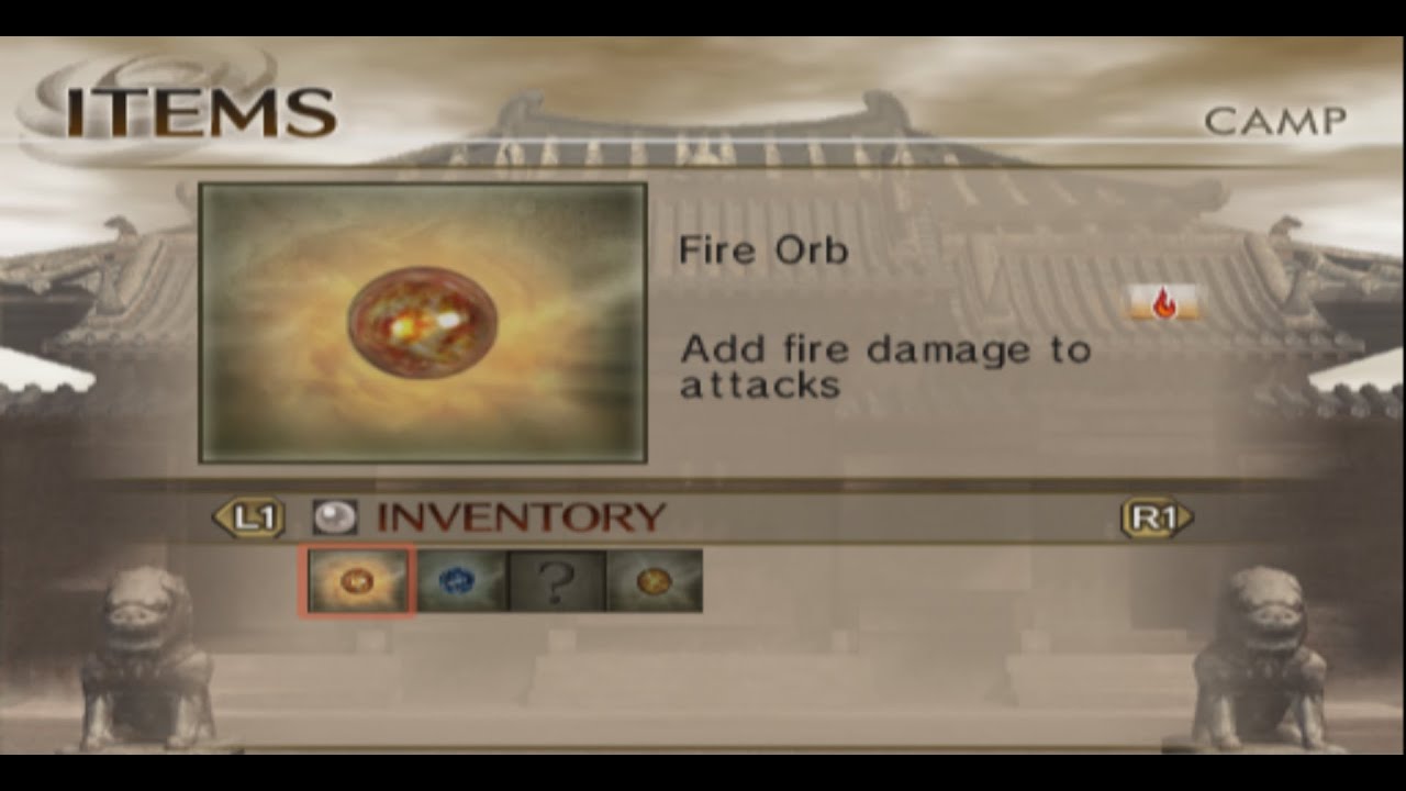Dynasty Warriors 5 Gameplay Items Fire Orbs Battle Of Shi Shui Gate ...
