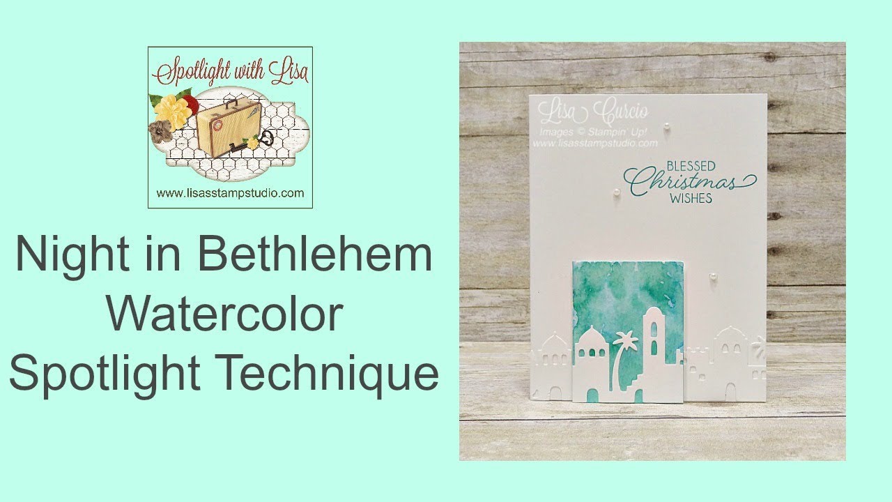 Night in Bethlehem - Watercolor Spotlight Technique - YouTube