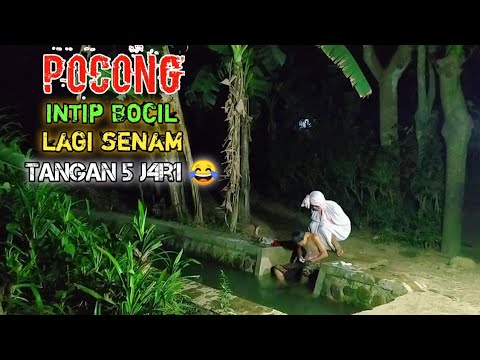 Prank POCONG paling beruntung|| intip BociL lagi sen4m tangan 5 j4r1😂|| auto cr*t super lucu ...