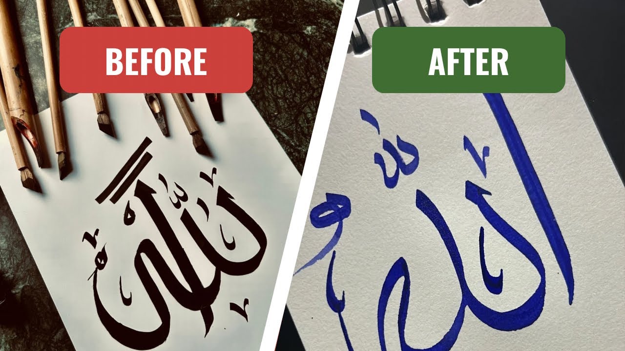 My transition journey in Calligraphy😨 - YouTube