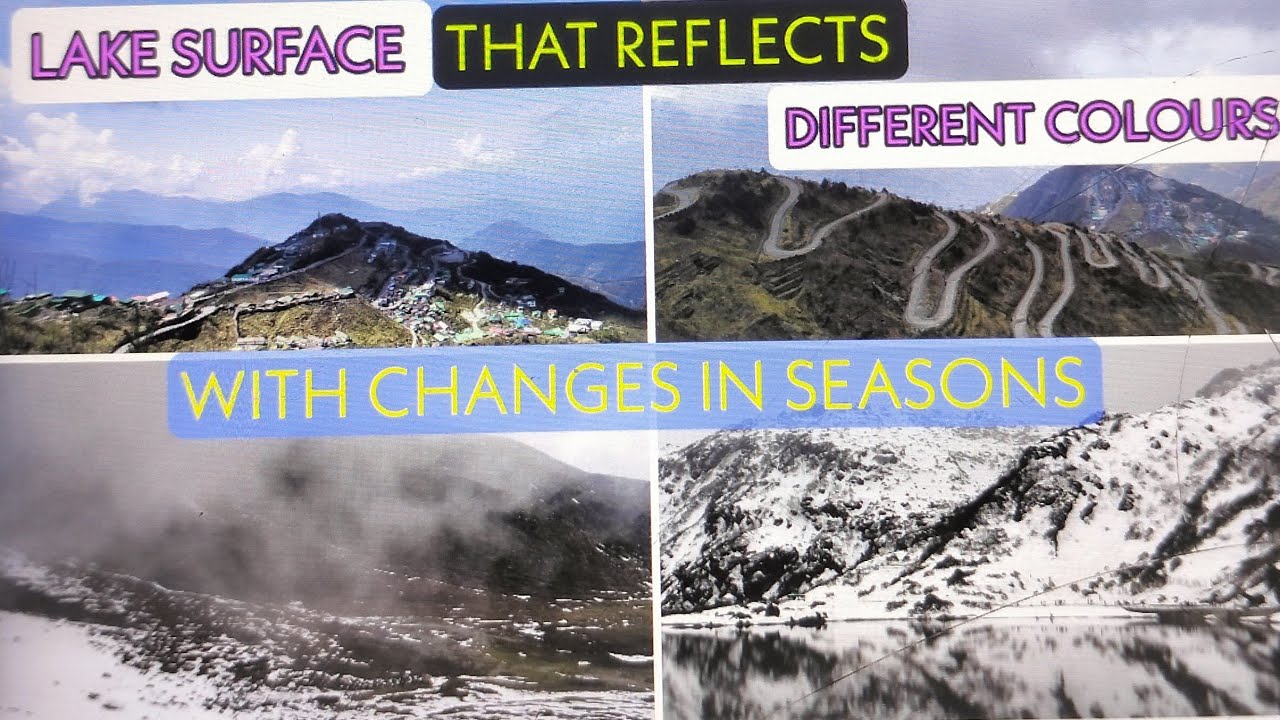 LAKE SURFACE THAT REFLECTS DIFFERENT COLOURS WITH CHANGES IN SEASONS ...