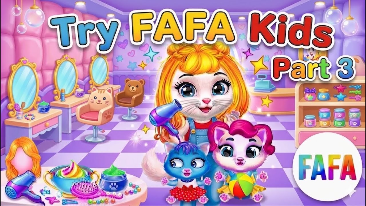 Cute Cat’s Transformation! Hair Beauty Salon Makeover Cartoon (Part 3 ...