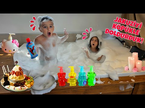 POYRAZ ELİF VİLLADA GİZLİCE JAKUZİYE KÖPÜK DOLDURDU!!BABAM ÇOK KIZDI!!