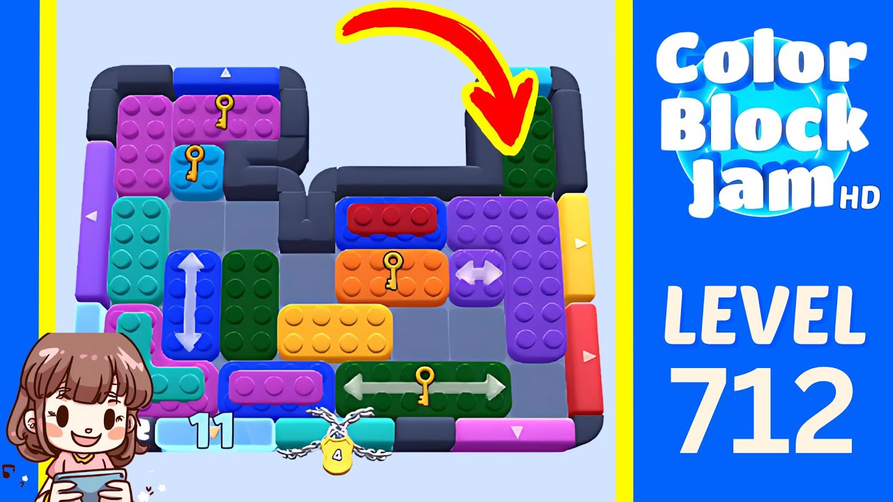 Color Block Jam Level 714 (712) Solution Walkthrough - YouTube