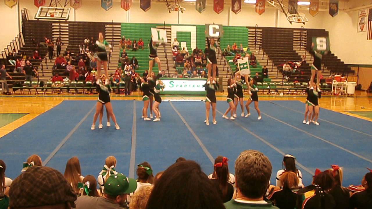 Spartans Cheer Comp. Routine - YouTube