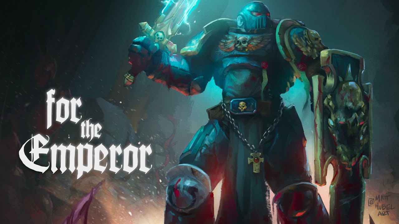 Warhammer 40k | Digital Painting Process | Space Marine Bulwark - YouTube