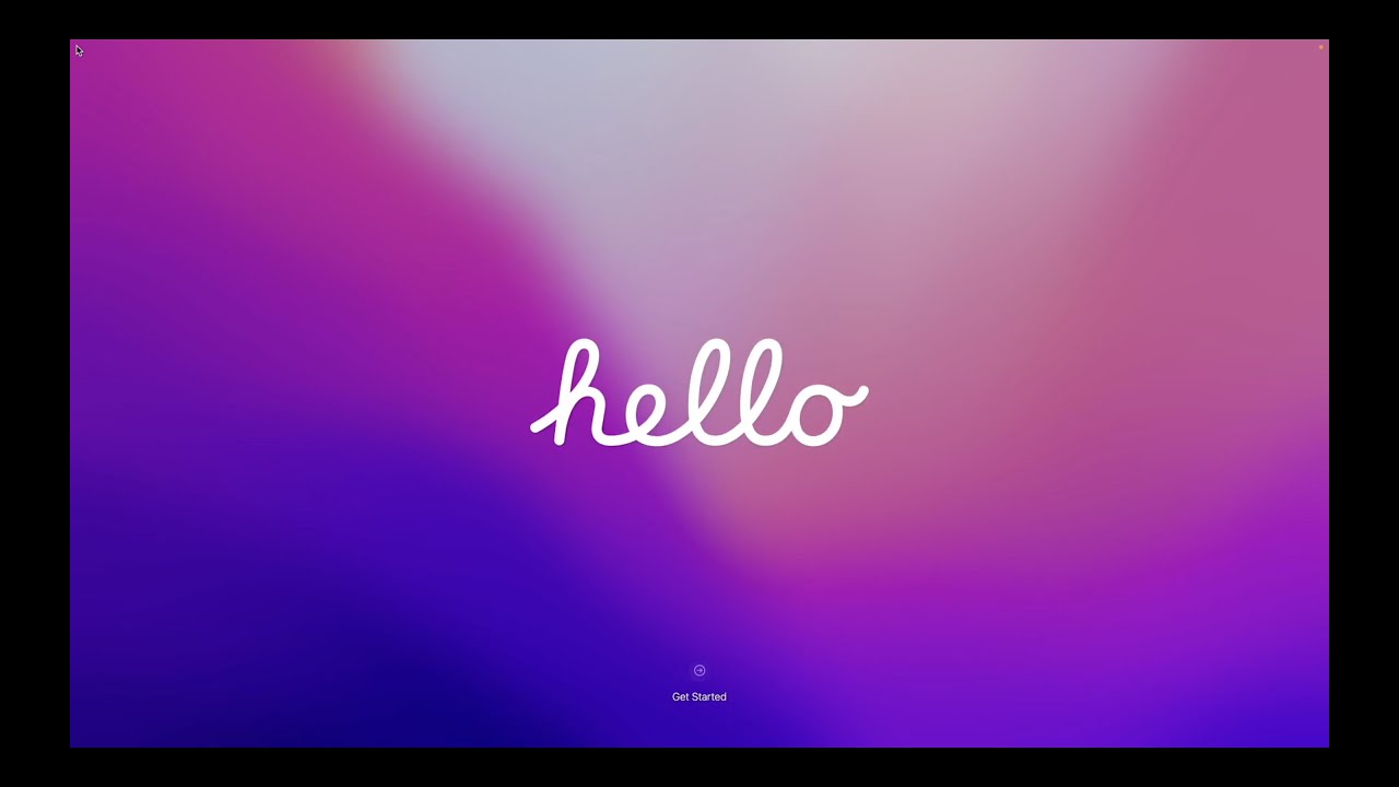 macOS Monterey Beta 'Hello' Intro Screen - YouTube