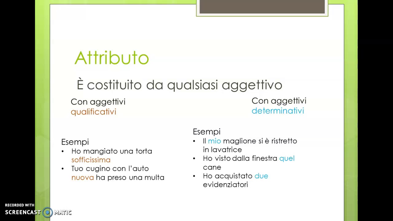 L'attributo - YouTube