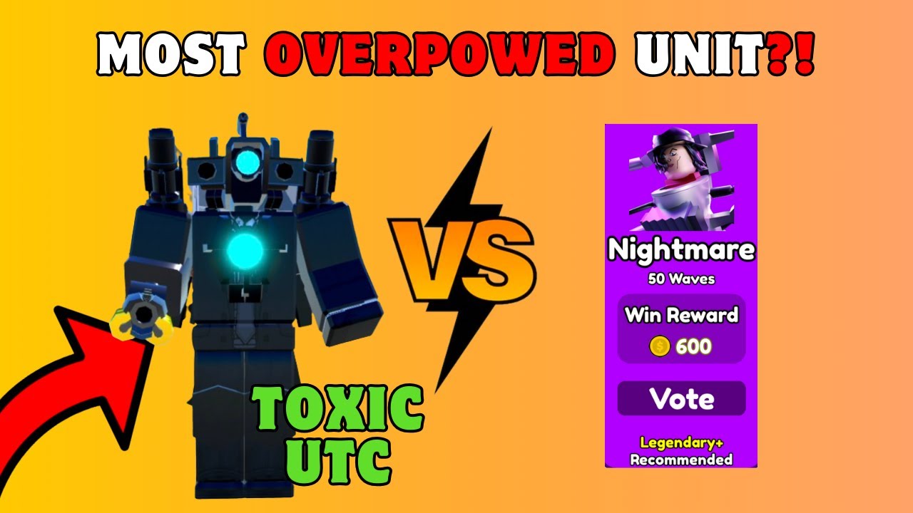 Toxic Titan Cameraman is the Most OP Unit EVER?! │ Toilet Tower Defense ...
