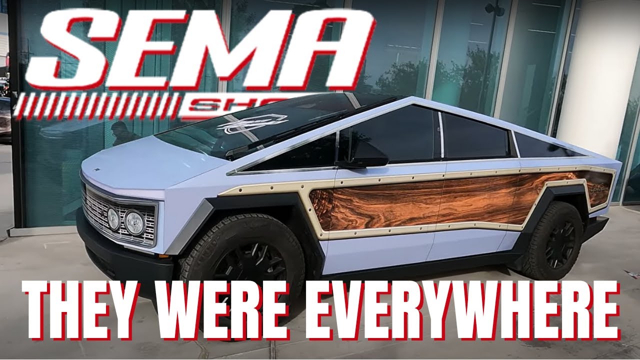 The Tesla Cybertrucks Came Out In Force At This Year's SEMA Show. # ...