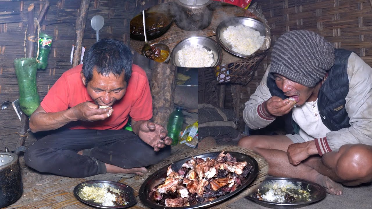buff dry meat in the buffalo shed || Himalayan life of Nepal || - YouTube
