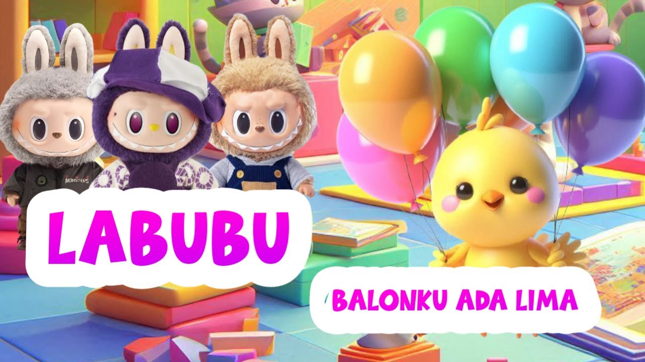 LABU LABUBU TERBARU - BALONKU ADA LIMA - LAGU ANAK ANAK - LAGU ANAK ...