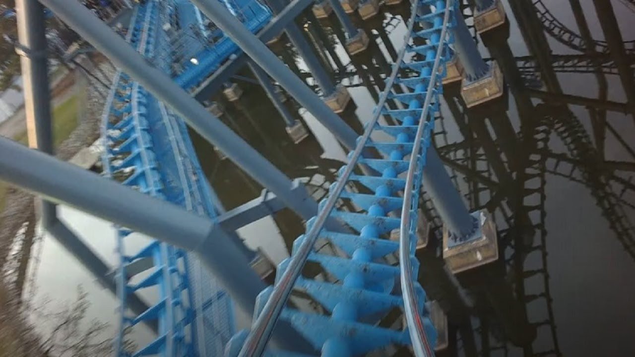 Blue Hawk - Six Flags Over Georgia - Front Row (4K HD POV) - March 2023 ...