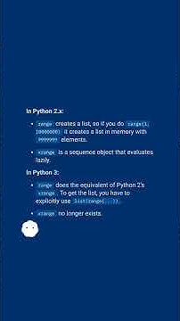 What is the difference between range and xrange functions in Python 2.X? #shorts - YouTube