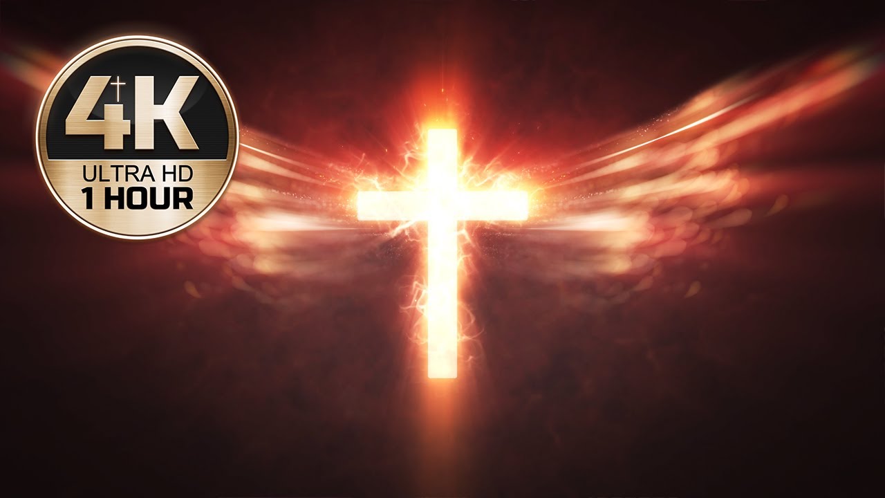 Fiery Cross Worship Background | 1-Hour Loop | 4K Ultra HD - YouTube