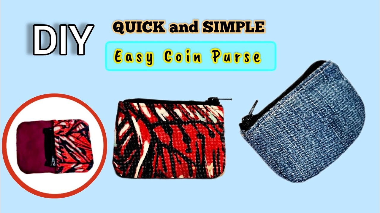 DIY EASY COIN PURSE SEWING TIP. Sewing Project in Just 5 minutes - YouTube