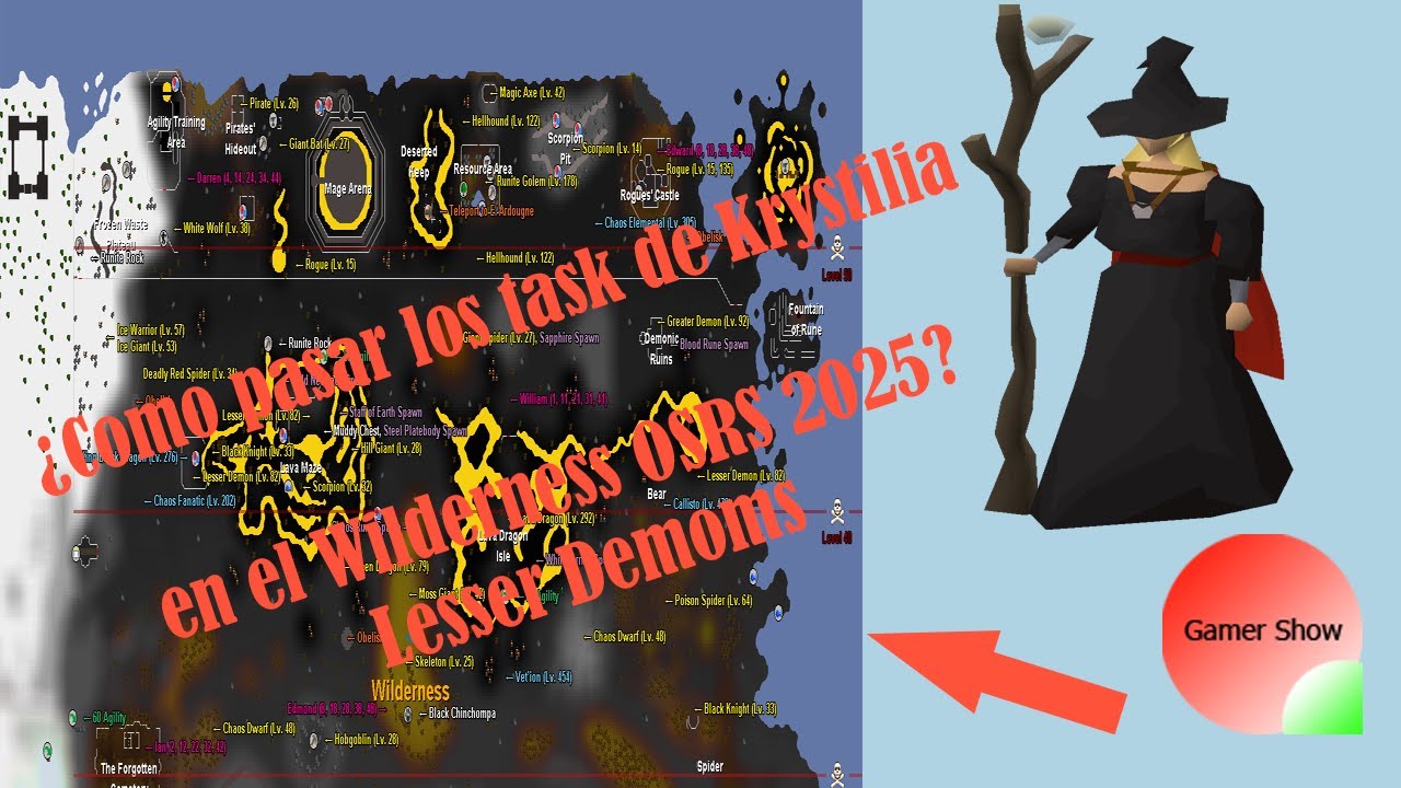 Slayer Task Lesser Demons con Krystilia en el Wilderness 2025. Old ...