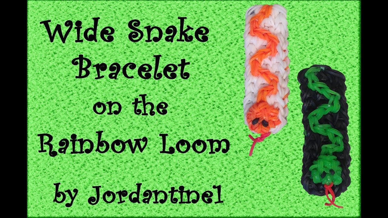 New Wide Snake Bracelet - Rainbow Loom, Crazy Loom, Wonder Loom ...