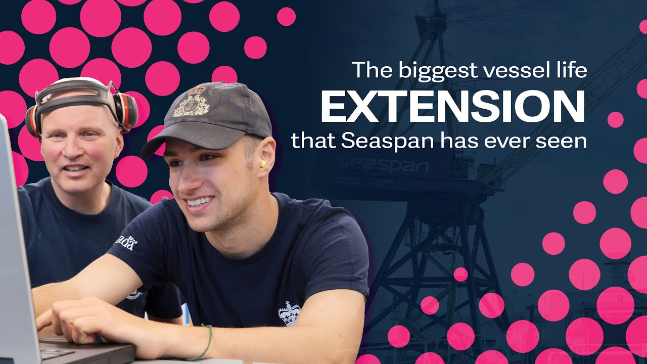 The biggest vessel life extension that Seaspan has ever seen - YouTube