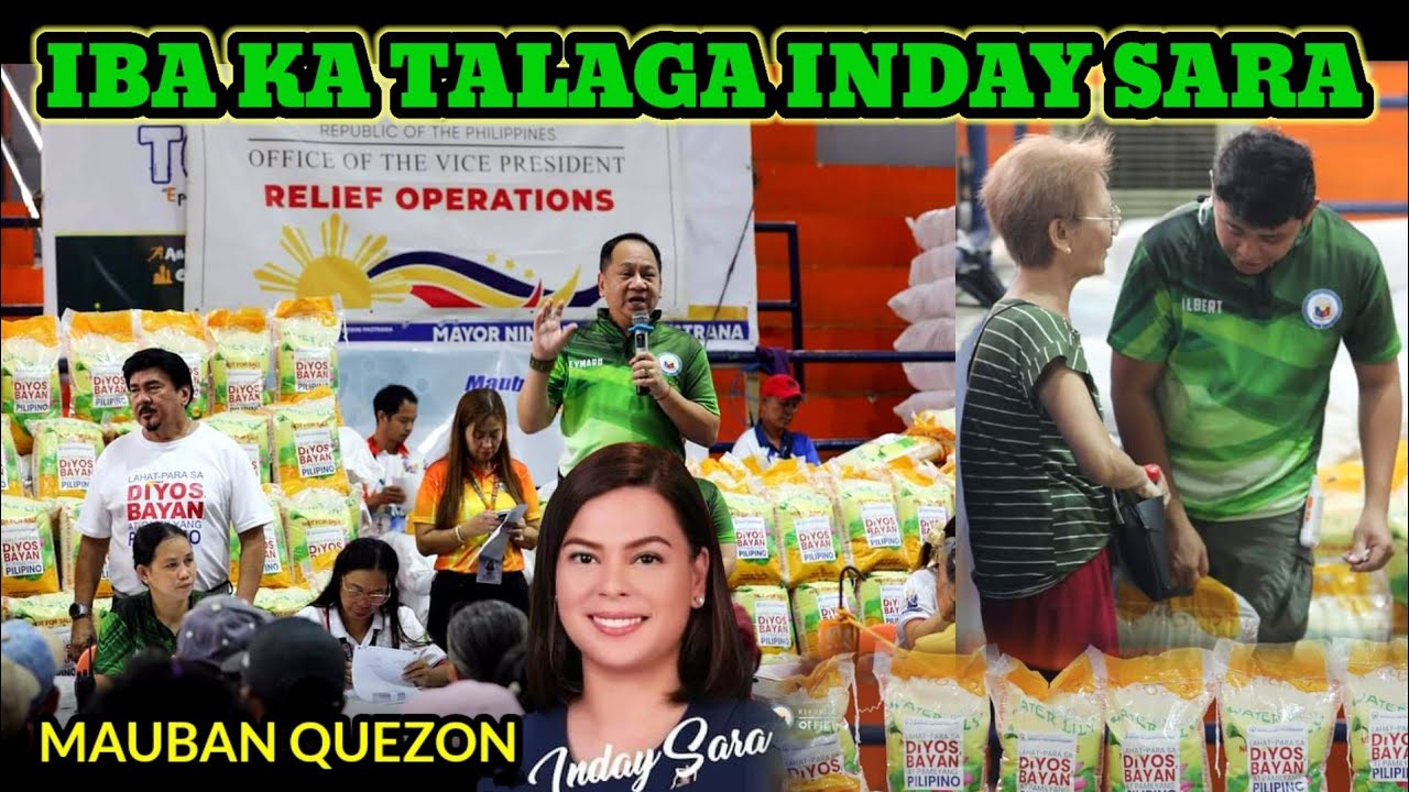 LIMANG LIBONG PAMILYA NA BINAHA SA MAUBAN QUEZON TINULUNGAN NI VP SARA ...