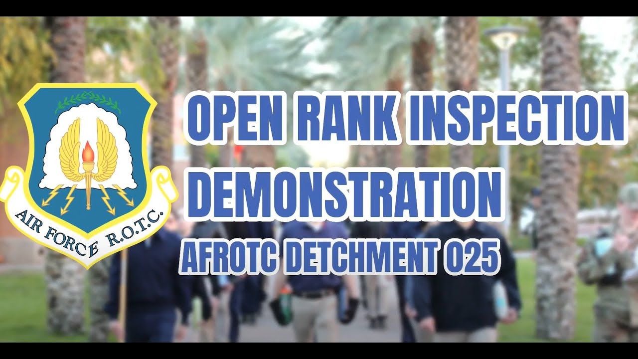 Open Ranks Inspection by AFROTC Detachment 025 - YouTube