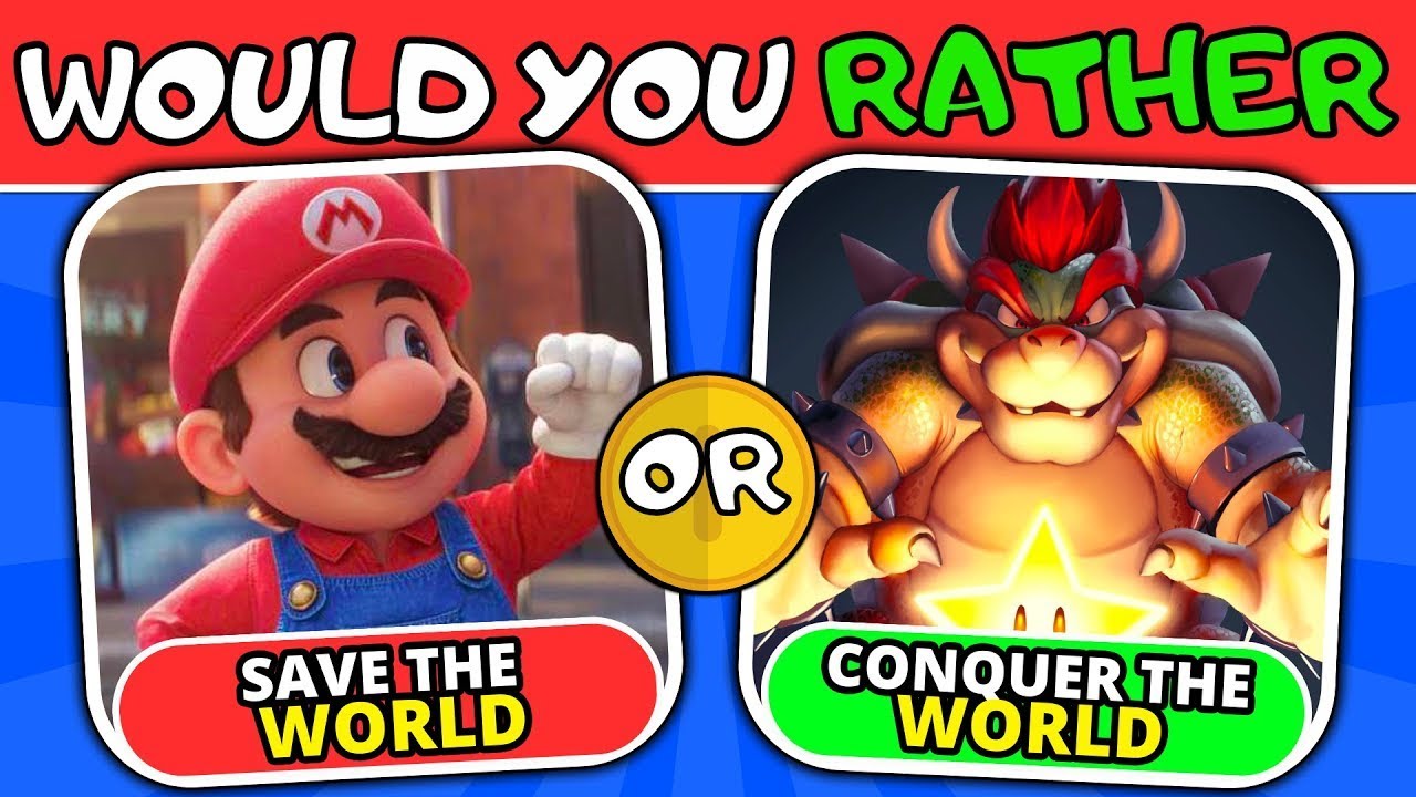Would You Rather… Super Mario Bros Edition 99% OF PEOPLE WILL FAIL ...