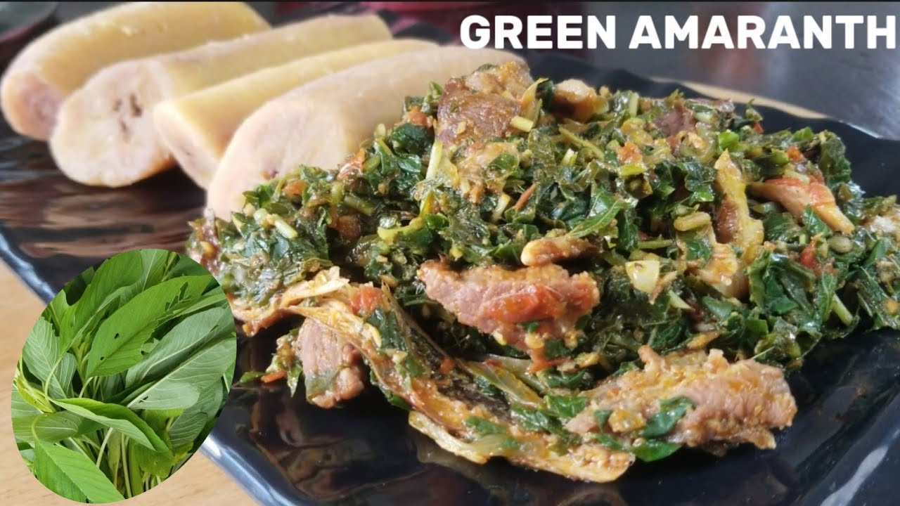 GREEN AMARANTH || CALLALOO||DELICIOUS CAMEROON FRIED GREEN RECIPE - YouTube