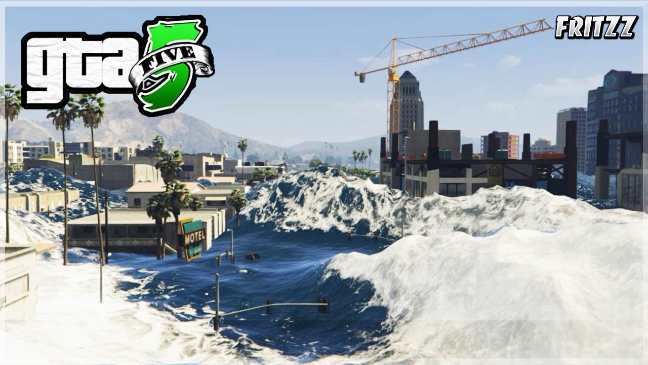 GTA 5 TSUNAMI MOD ! Los Santos SOUS L'EAU ! - YouTube