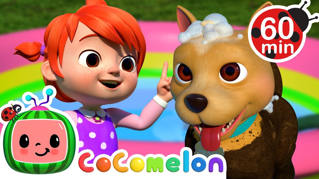 Help Wash the Doggie! Bingo's Bath Song! 🐕🫧 CoComelon Nursery Rhymes 🍉 ...