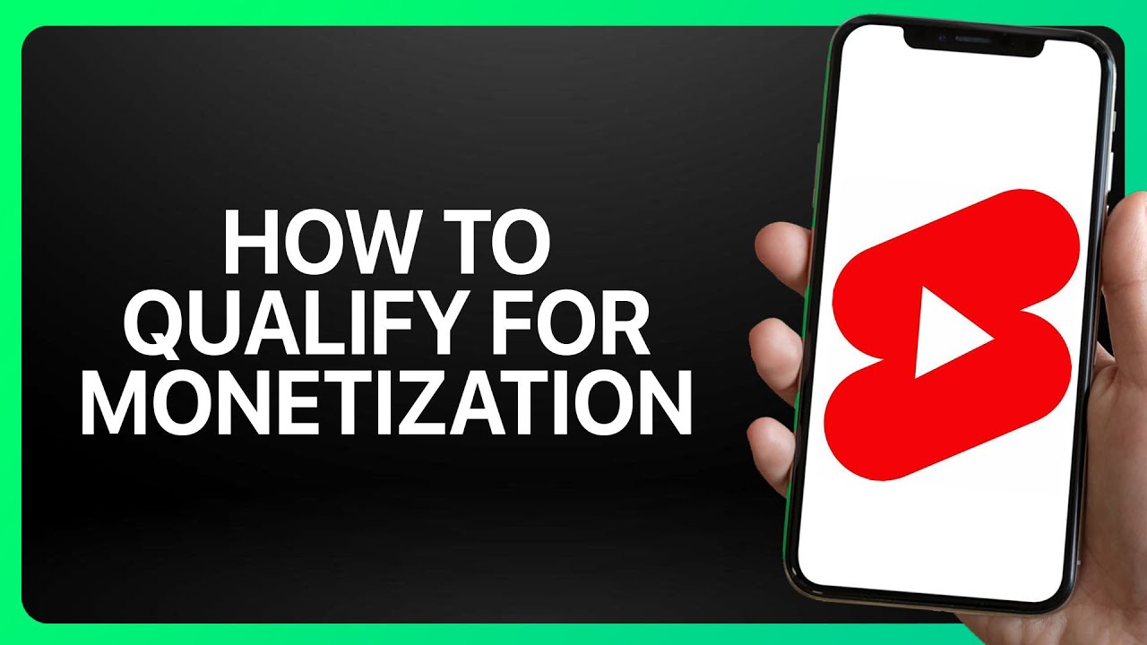 How To Qualify For YouTube Shorts Monetization Tutorial - YouTube