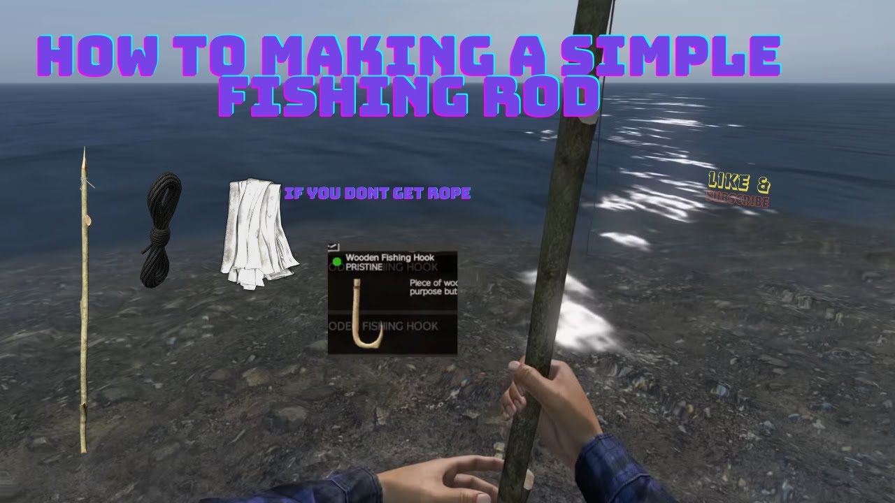 How to Making a Simple Fishing Rod and fish in DayZ! - YouTube