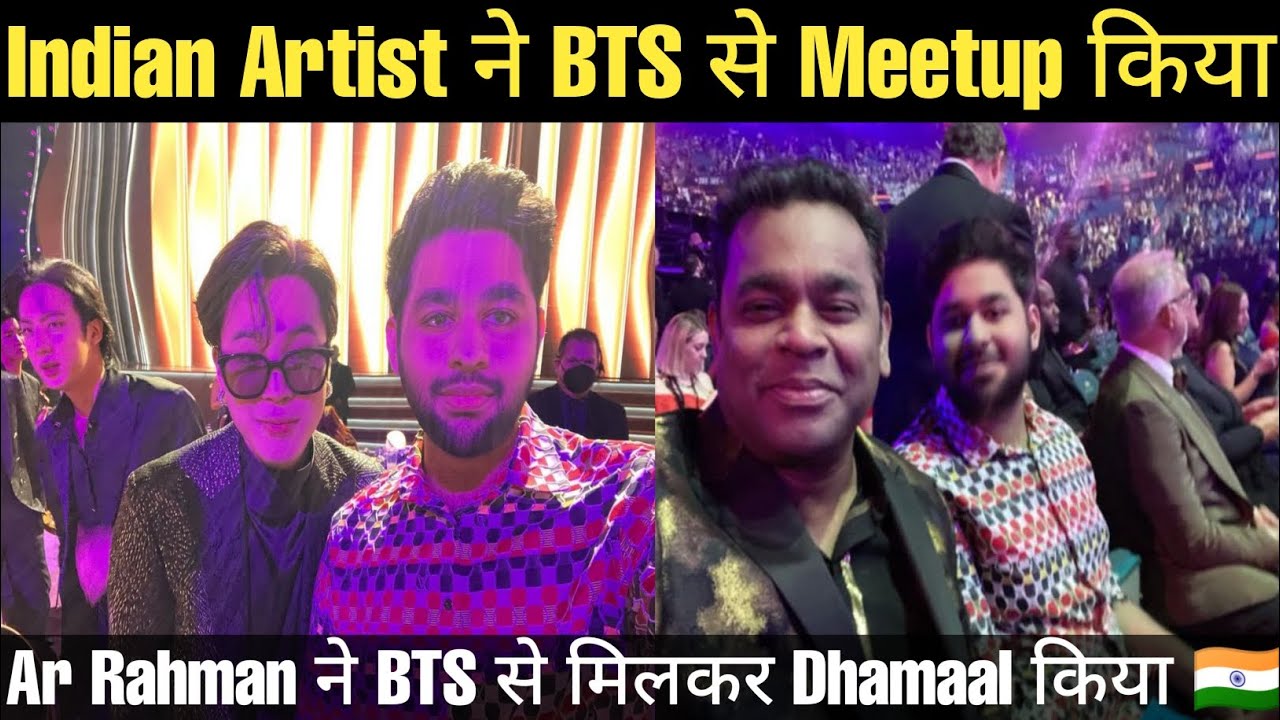 Indian Artist ने BTS से Meetup किया 🇮🇳 Ar Rahman ने BTS से मिलकर ...