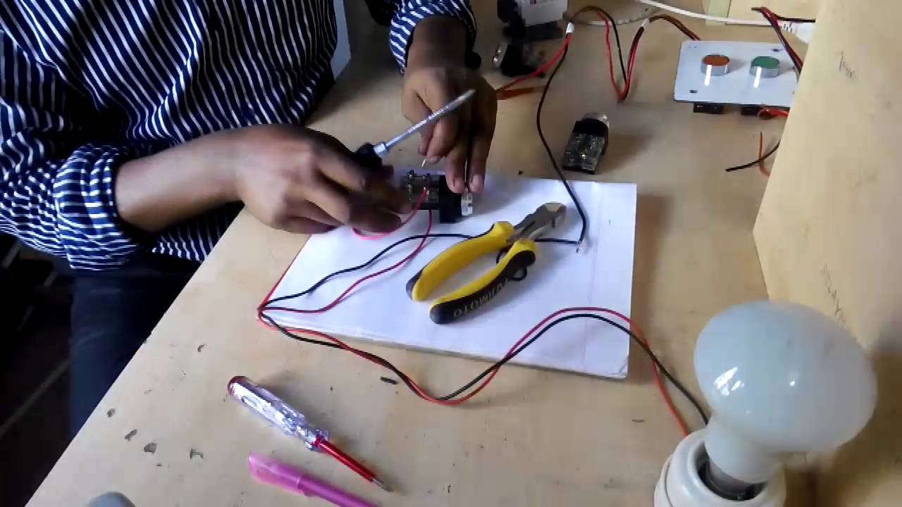 Push Button Switch Connection- Motor Controlling- Ac Motor Control ...