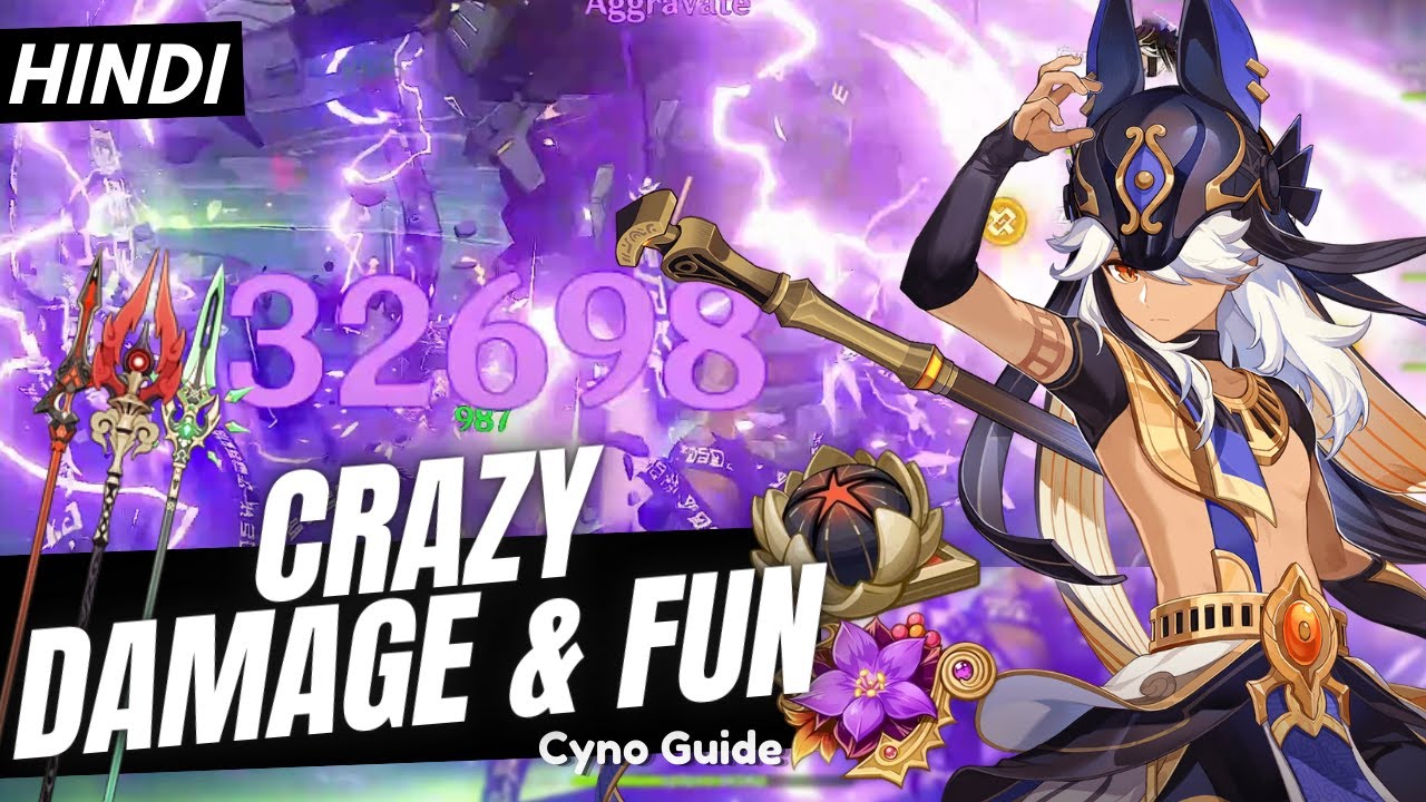 [Hindi] CYNO GUIDE! Best Cyno Build - Artifacts, Weapons, Teams, Combos ...