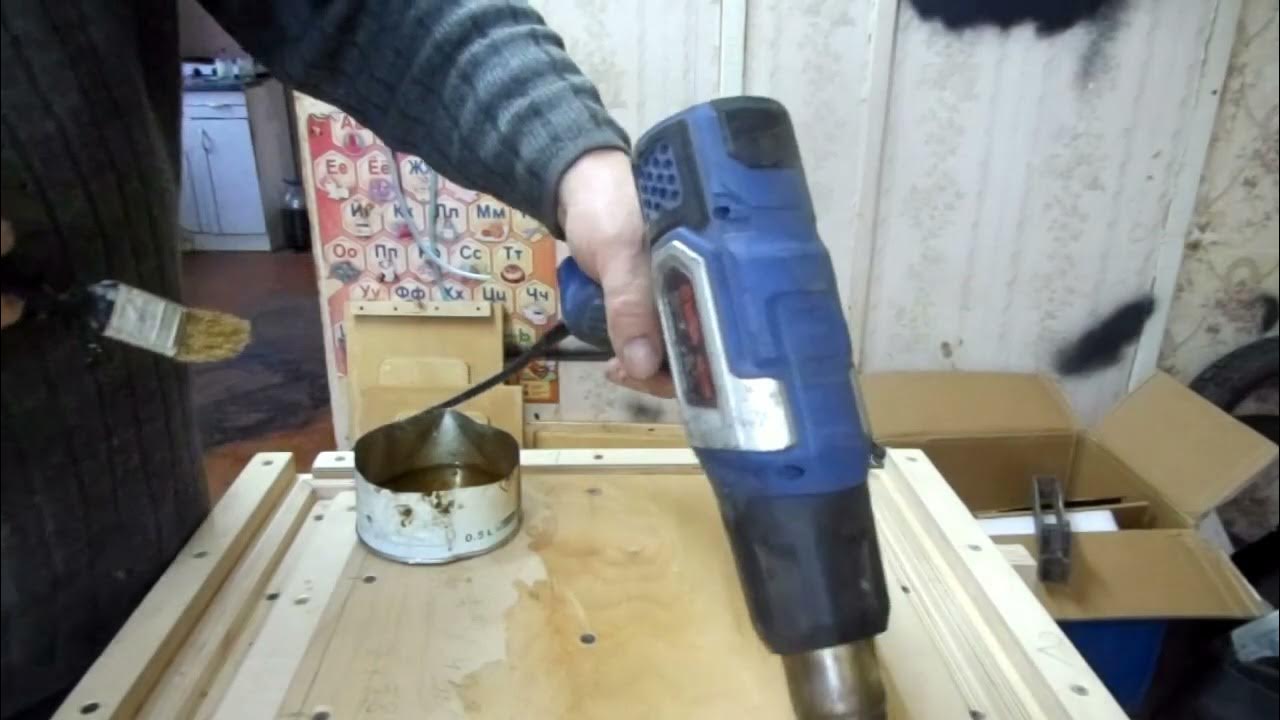 фанерные формы для ульев (пропитка воском) - YouTube