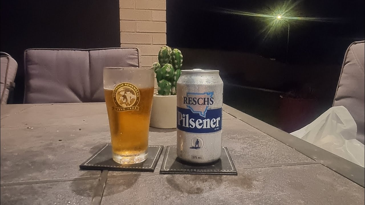 Reschs Brewing Pilsener review as an Aussie. - YouTube