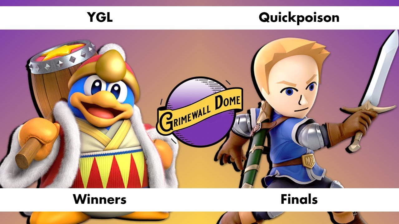 YGL (King Dedede) vs Quickpoison (Mii Swordfighter) HDR The Grimewall ...