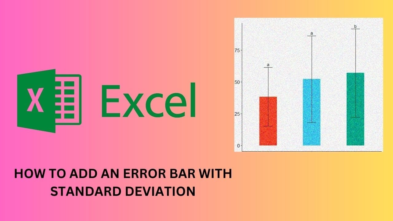 How To Add An Error Bar With Standard Deviation And Significant Value How To Add An Error Bar With Standard Deviation And Significant Value