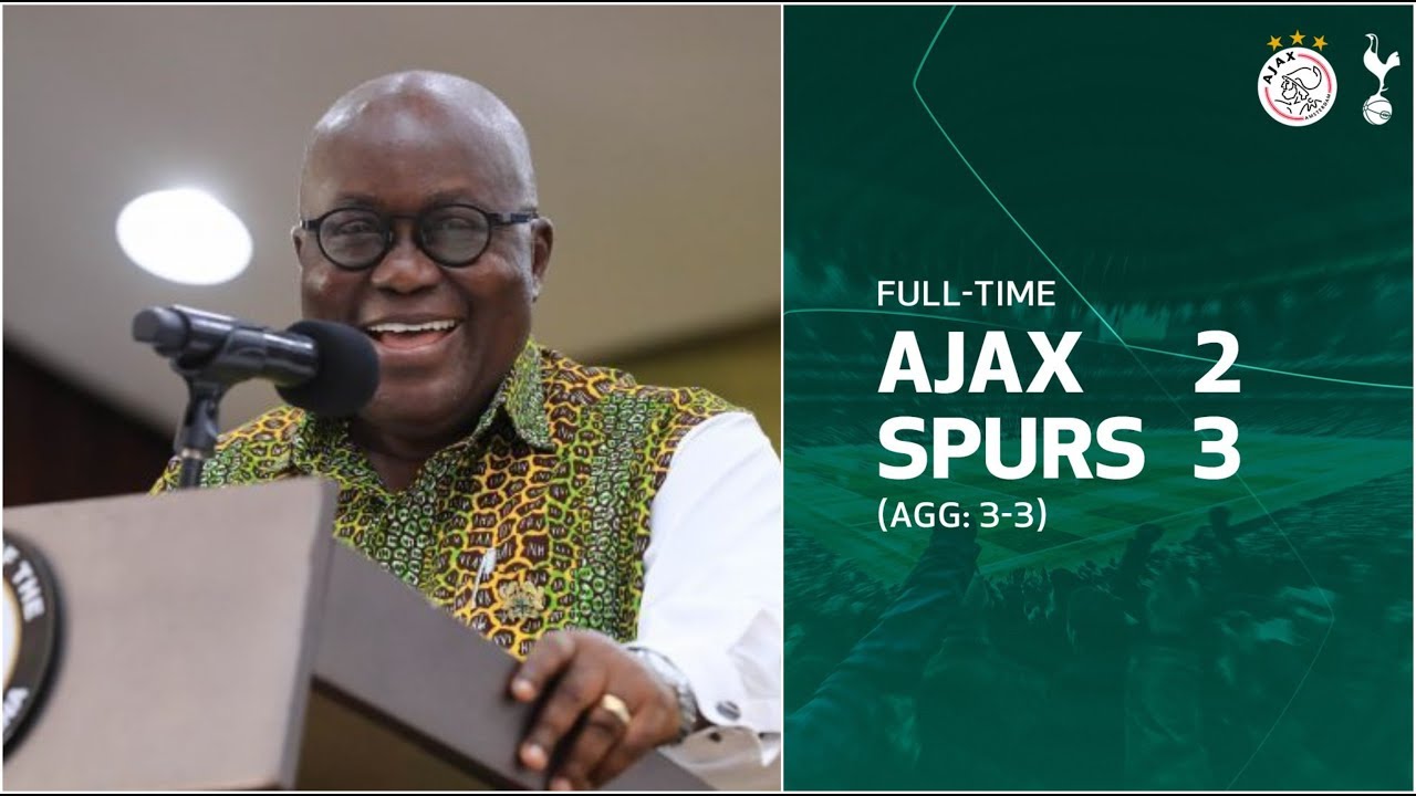 President of Ghana Nana Akuffo Addo Celebrates Tottenham’s Victory Over ...