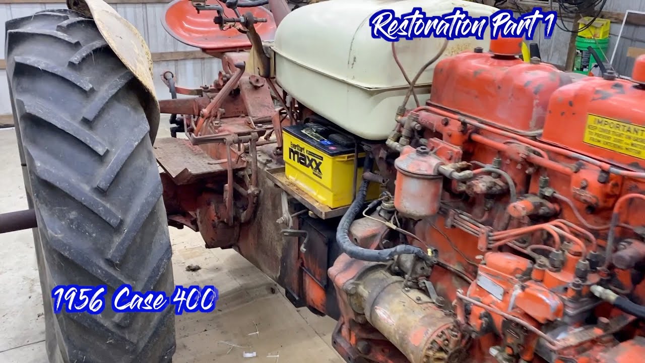 Tractor Restoration 1956 Case 400 #1 - YouTube