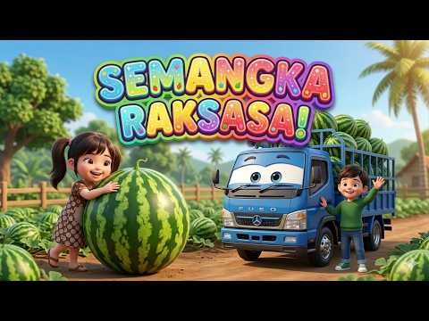 Truk Semangka 🚚🍉| Zupal dan Qira Panen Semangka | Lagu Anak Terbaru - Nduk Qira