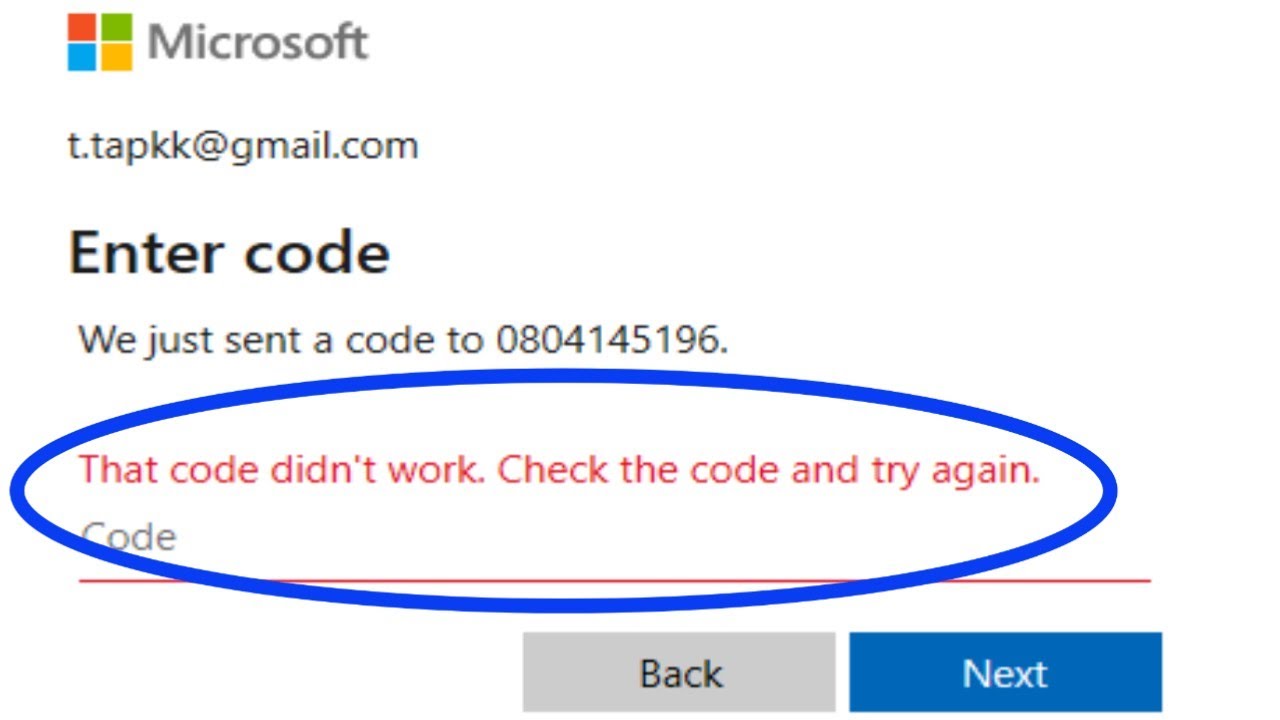 Fix Microsoft Account Otp Not Received Verification Code Problem Microsoft Account Otp Not