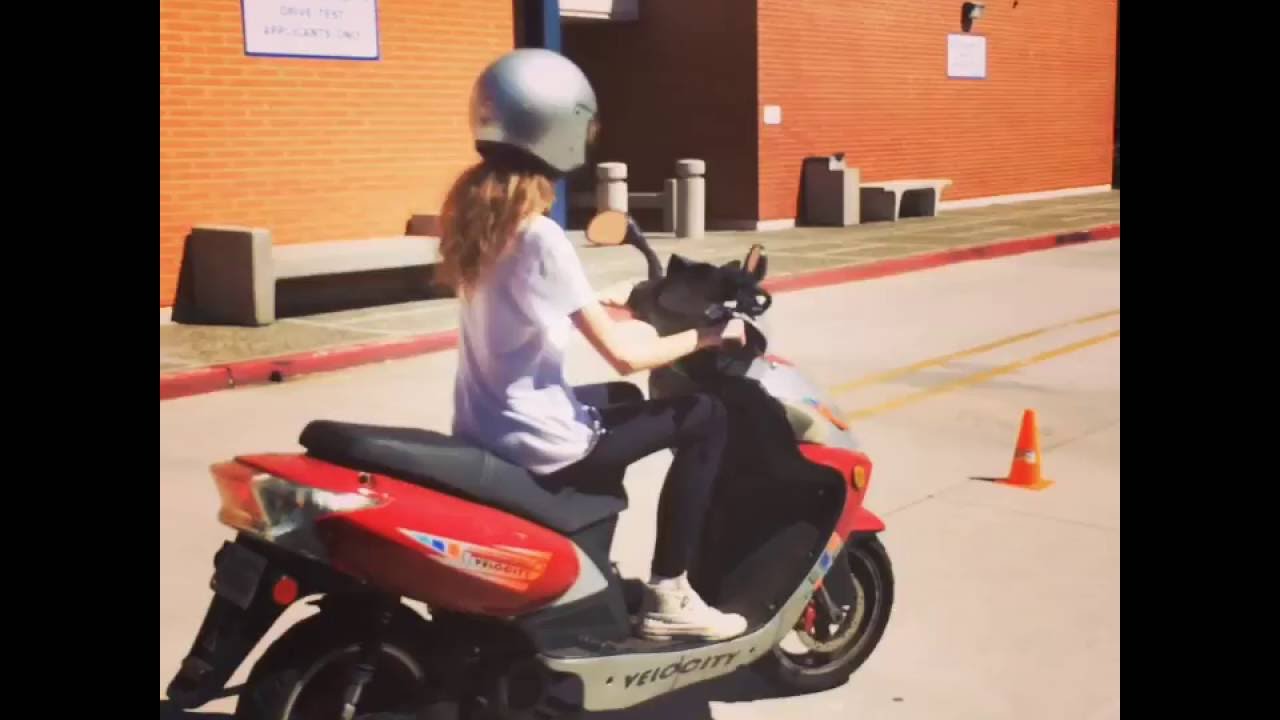 DMV practice for the behind the wheel motorcycle/scooter test in ...