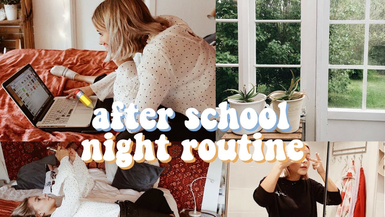 BACK TO SCHOOL NIGHT ROUTINE | Rebecca Ellie - YouTube